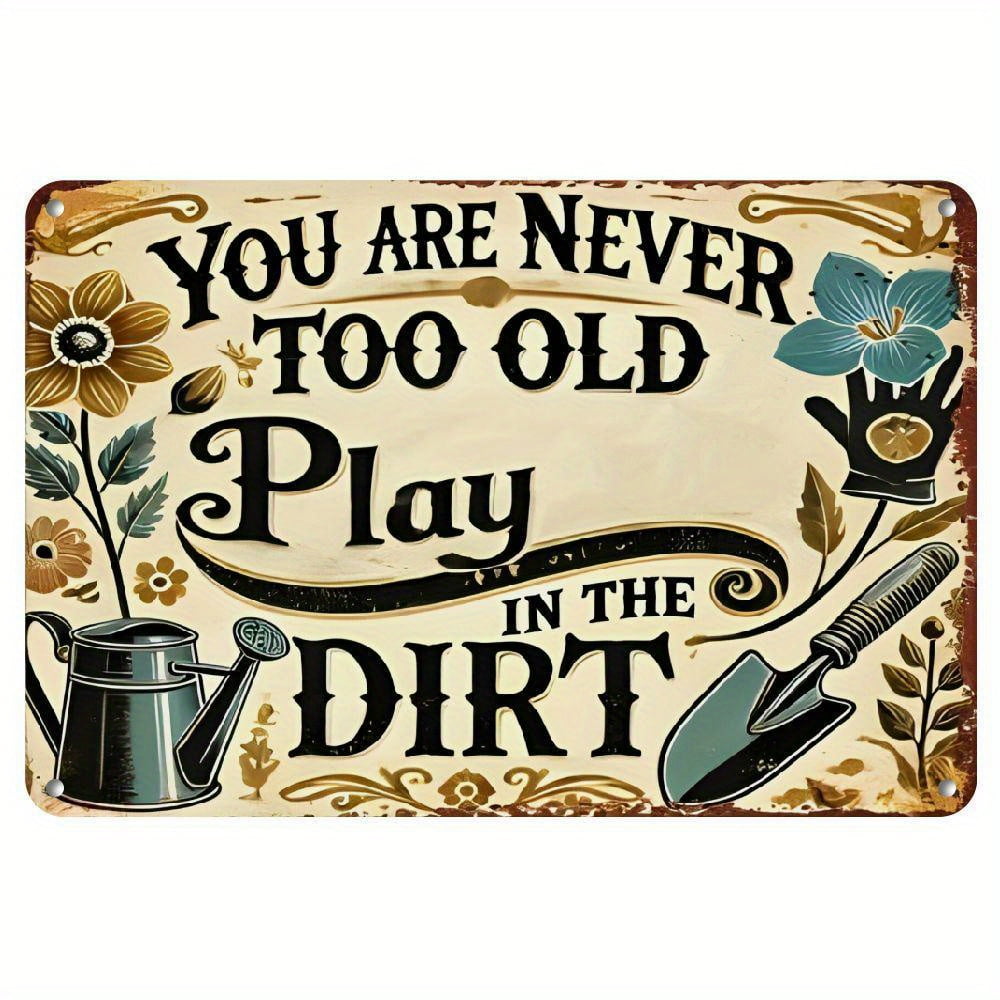 Vintage Garden Signs | 20X30cm(8X12 Inches) | Pastoral Style | Home ...