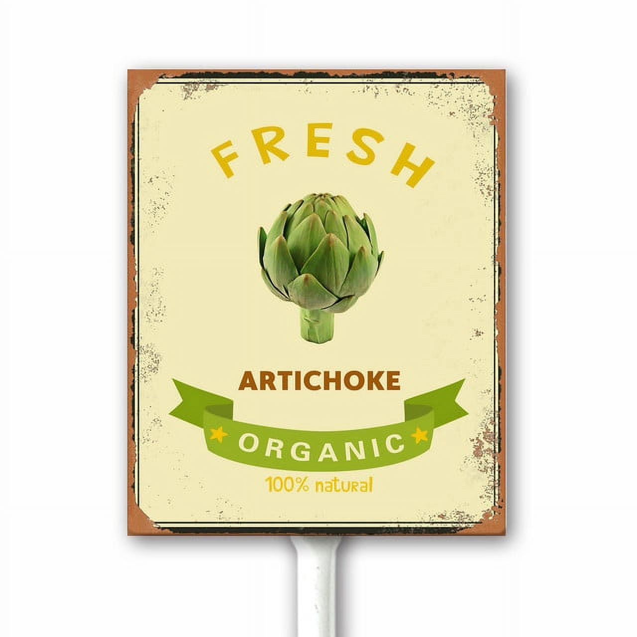 Vintage Garden Signs for Vegetable Artichoke Metal Plant Markers for ...