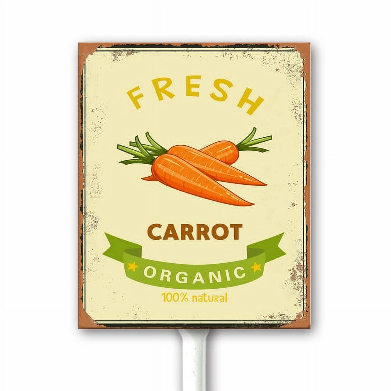Vintage Garden Signs for Vegetable Carrot Metal Plant Markers for ...