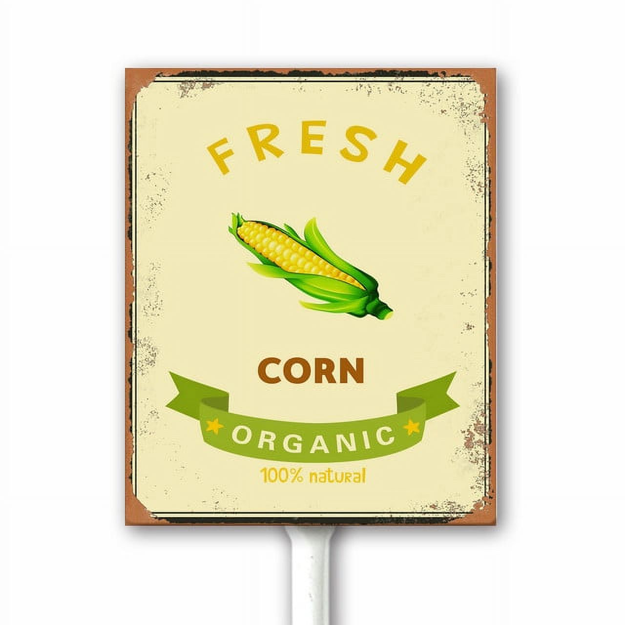 Vintage Garden Signs for Vegetable Corn Metal Plant Markers for ...