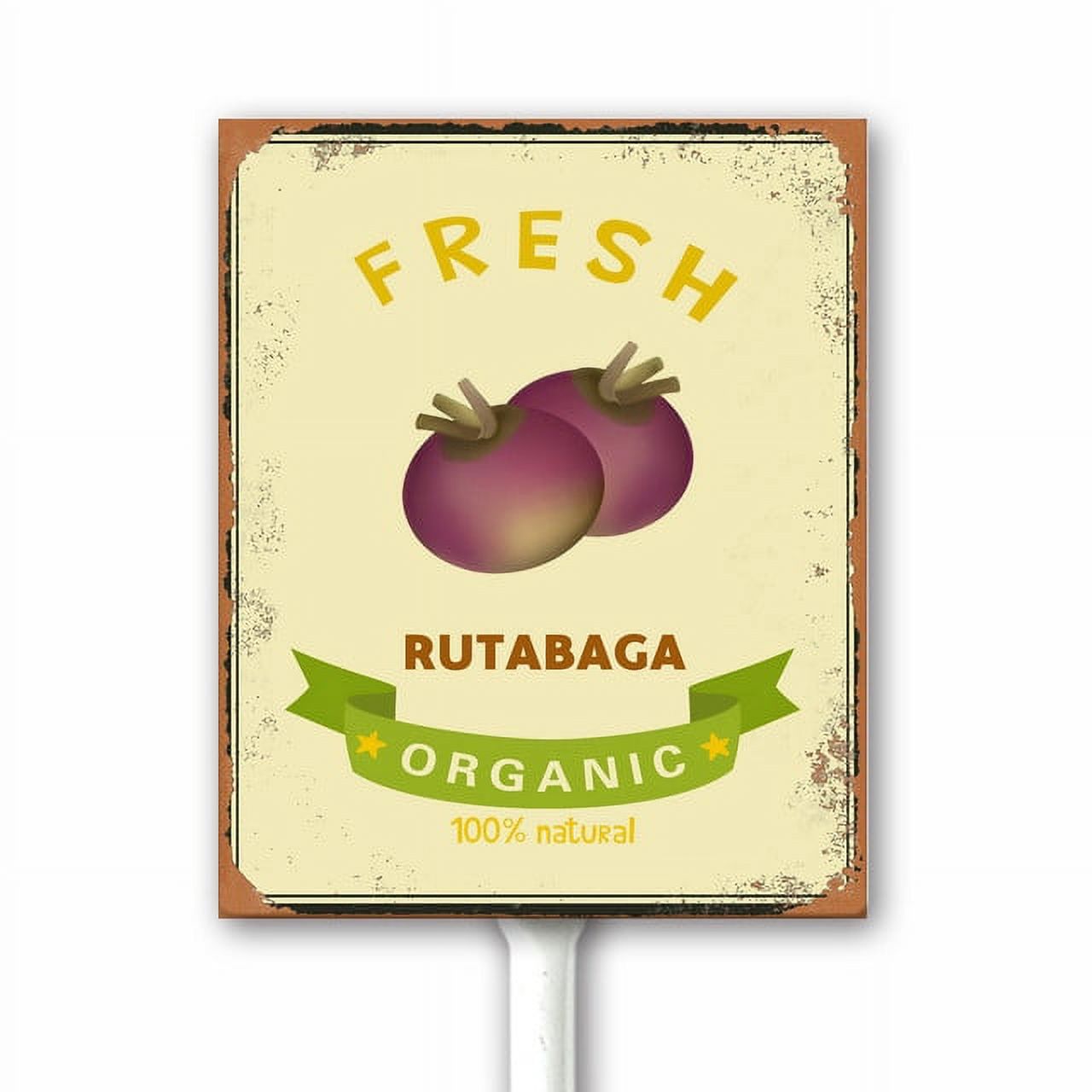 Vintage Garden Signs for Vegetable Rutabaga Metal Plant Markers for ...
