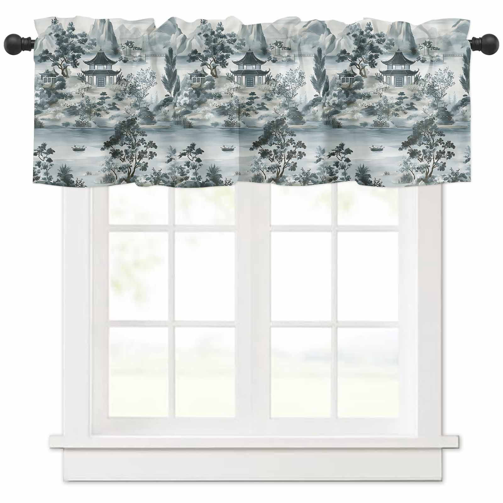 Vintage Garden Valances for Windows Farmhouse Kitchen Curtains Valances ...