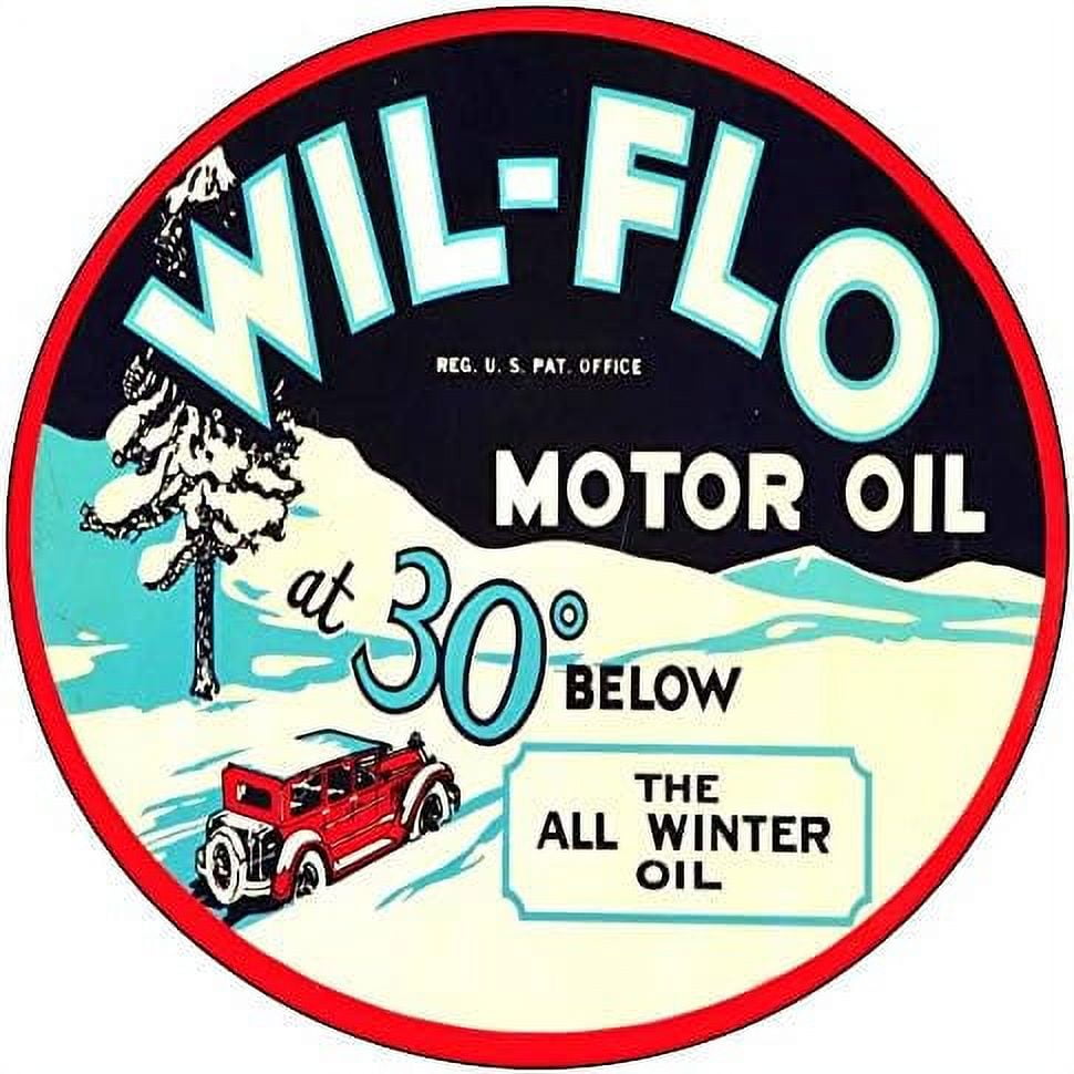 Vintage Gas Sign Reproduction Vintage Metal Signs Round Metal Tin Sign ...