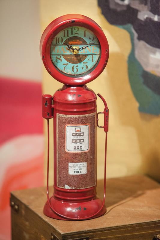 Vintage Gas Station Quality Motor Fuel Gasoline Pump Clock Garage/Shop ...