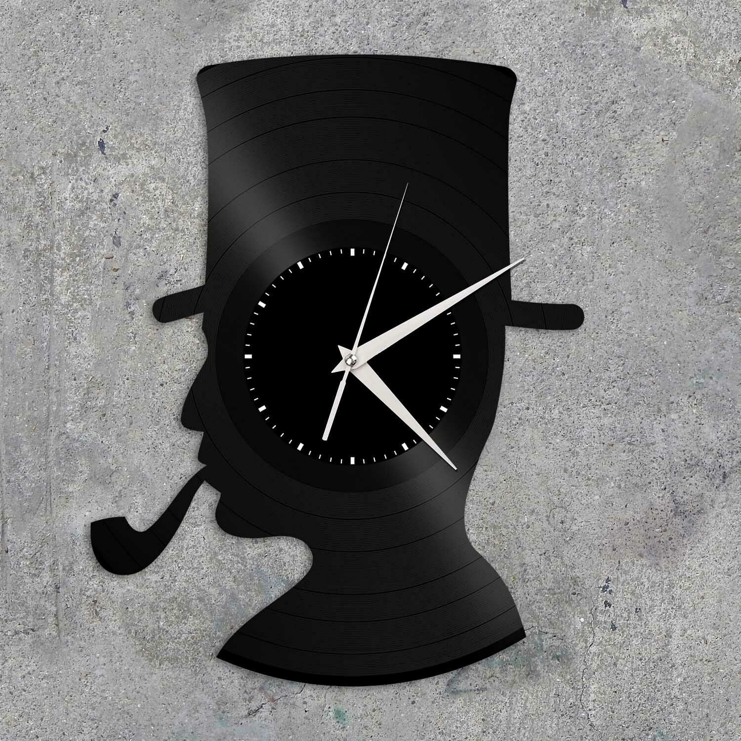 Vintage Gentleman Silhouette Vinyl Wall Clock Unique Gift for Friends ...