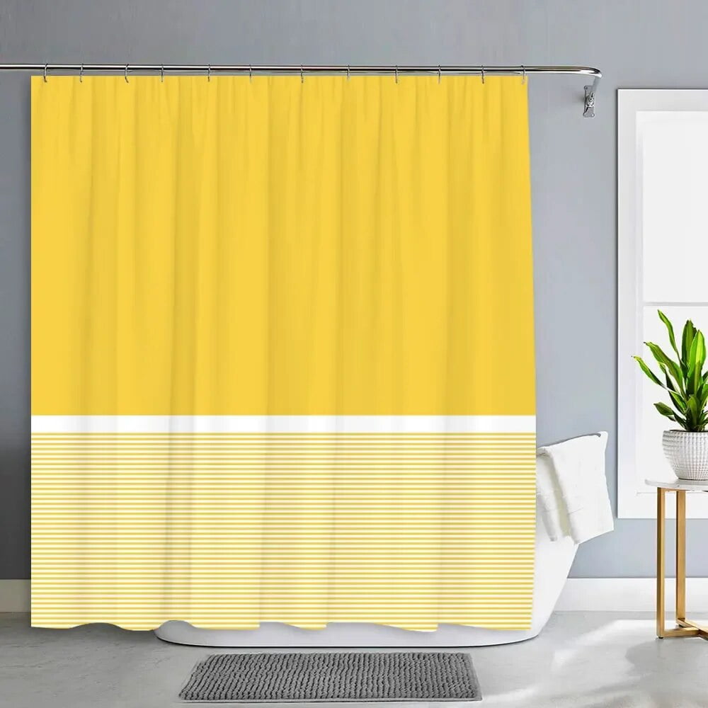 Vintage Geometric Lines Shower Curtain Art Pattern Creative Styling