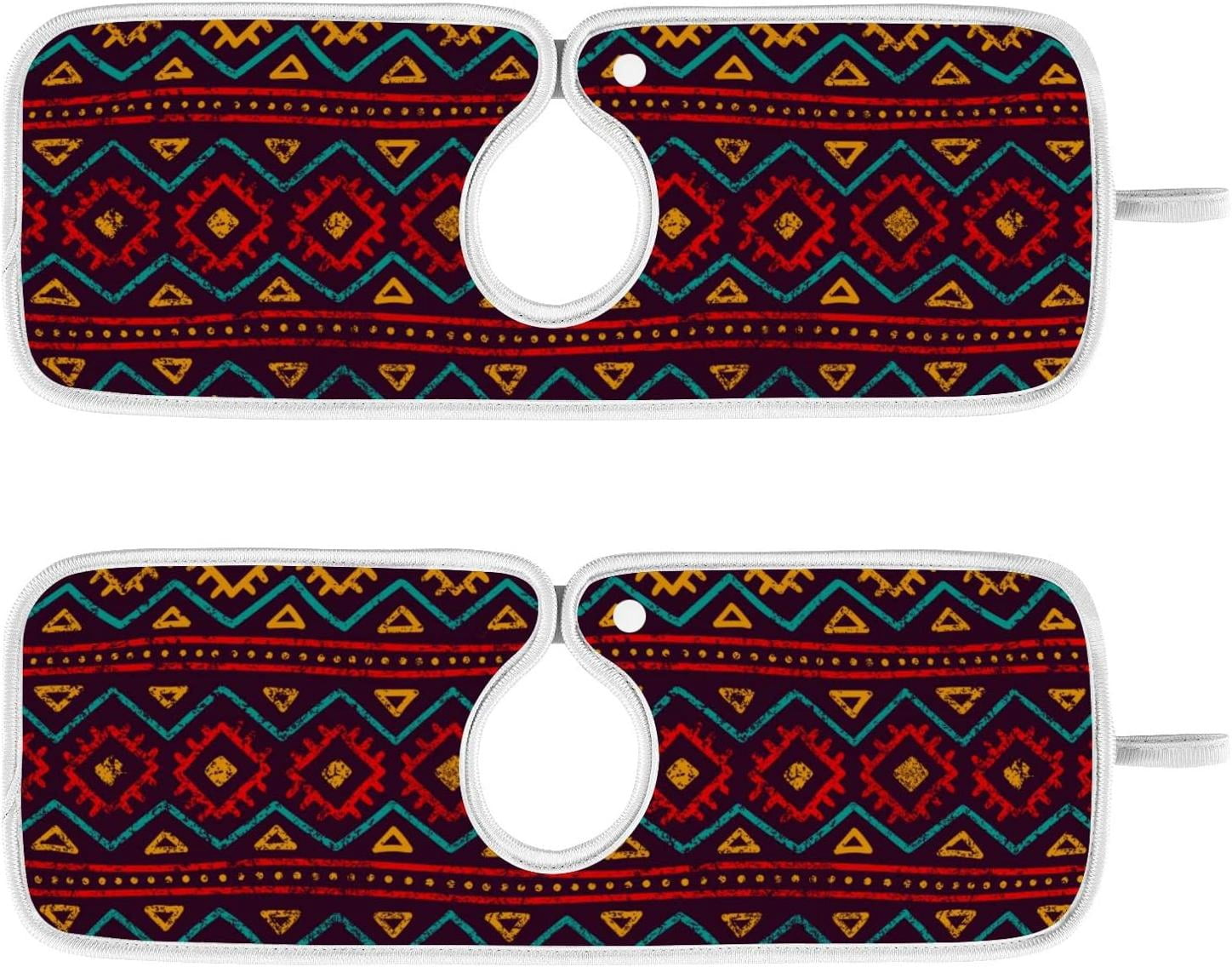 Vintage Geometry Element Sink Splash Guard for Faucet 2 Packs Faucet ...