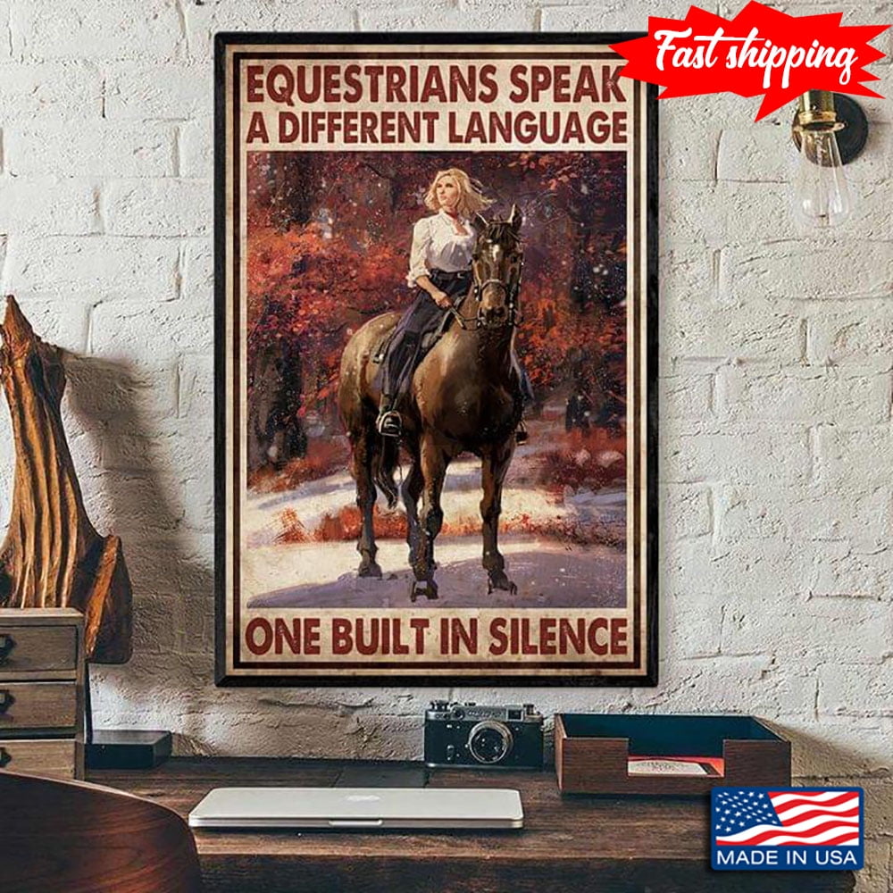 Vintage Girl On Horseback In Autumn Forest Equestrians Speak A ...