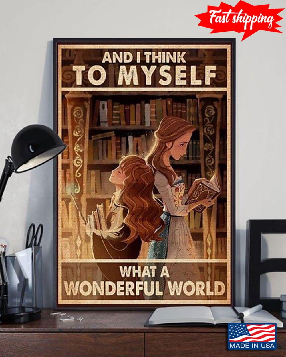 Vintage Girls With Books In Library And I Think To Myself What A ...