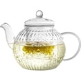 Vintage Glass Teapot, Tea Kettle with Removable Infuser 32OZ/1000ml ...