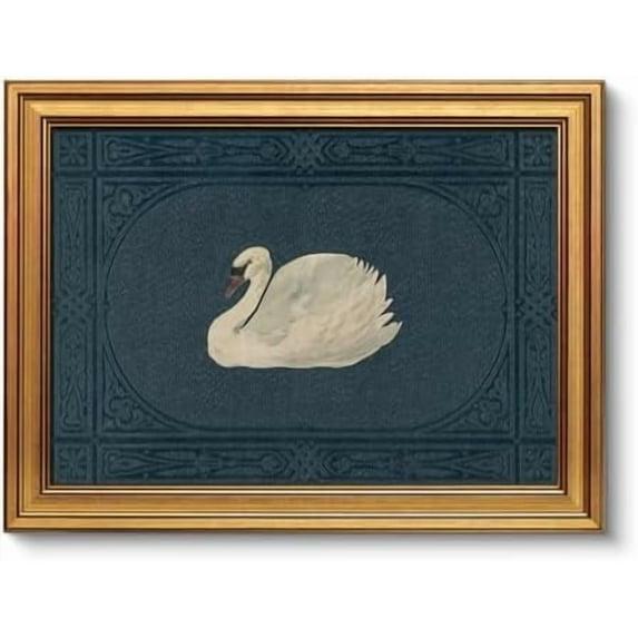 Vintage Gold Framed Wall Art for Living Room, Swan Canvas Prints Home ...