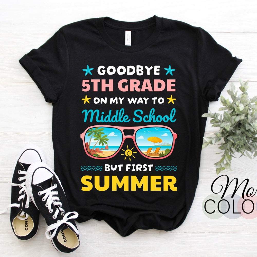 Vintage Goodbye 5Th Grade Graduation To 6Th Grade Hello Summer T ...
