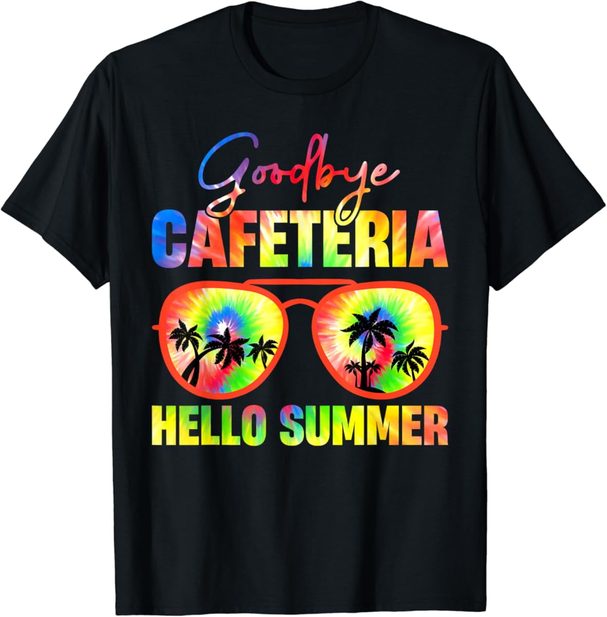 Vintage Goodbye Cafeteria Hello Summer Last Day Of School Vacation T ...