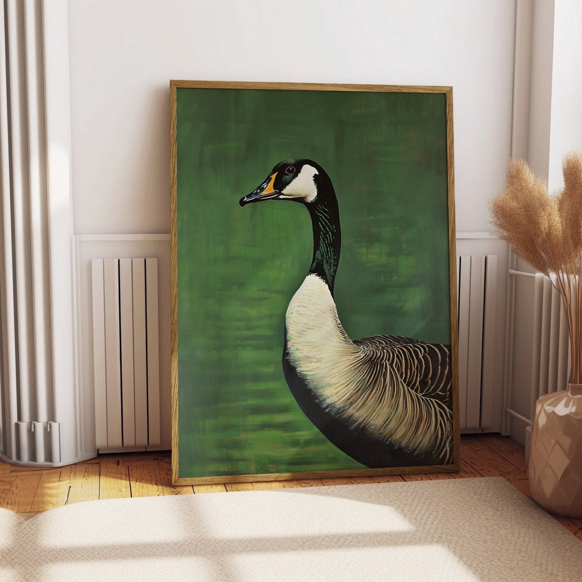 Vintage Goose Print Retro Outdoors Poster Travel Poster Canadian Cabin ...