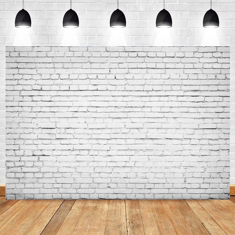 Vintage Graffiti White Brick Wall Backdrop for Photography Wedding Baby ...