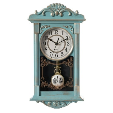 Pendulum Wall Clock - Decorative Wood Wall Clock with Pendulum ...