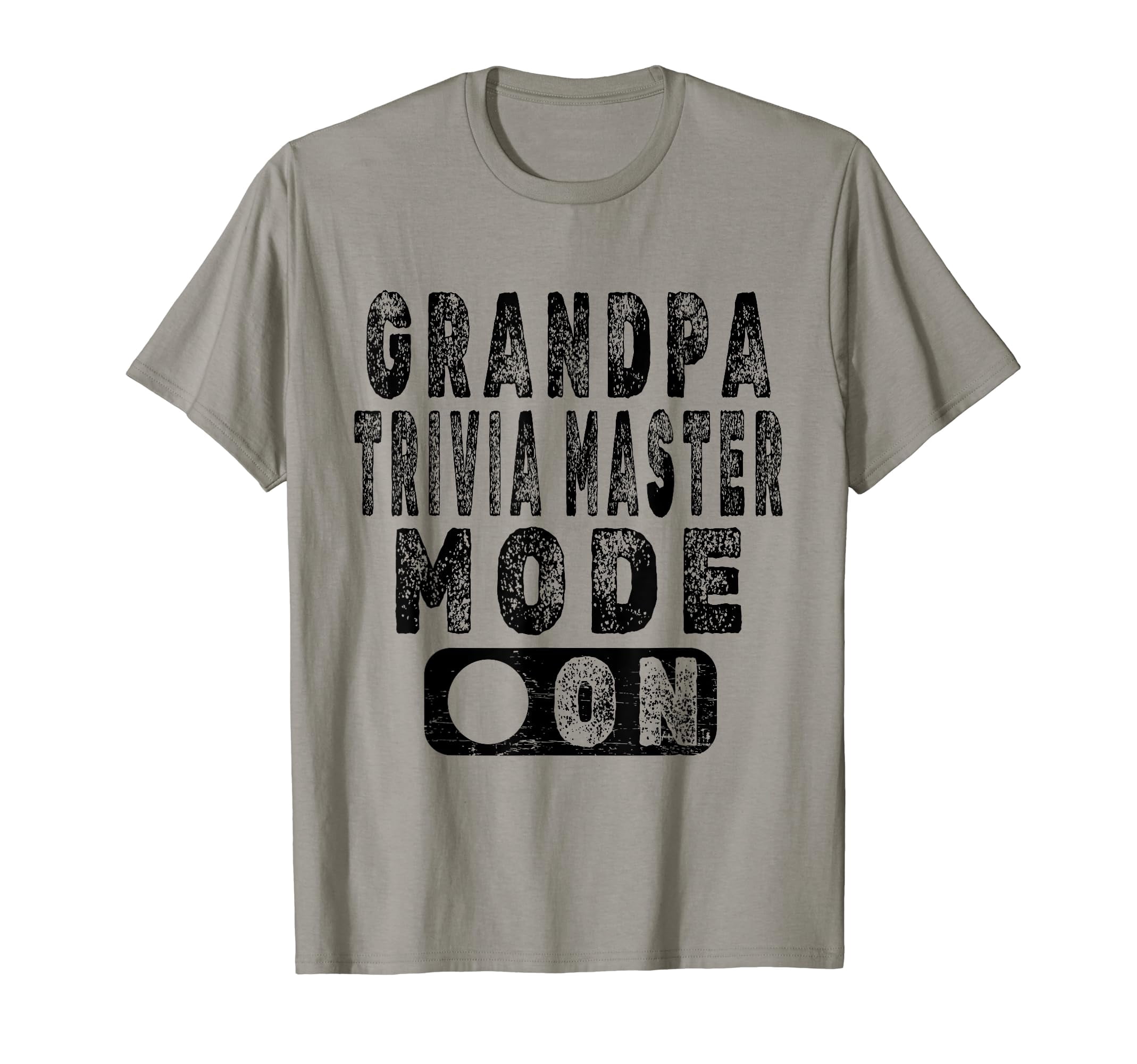 Vintage Grandpa Trivia Master Mode On T-Shirt for Fun Family Game ...