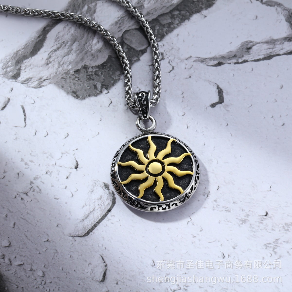 Vintage Greek Mythology Sun God Apollo Necklace Pendant Men Punk ...