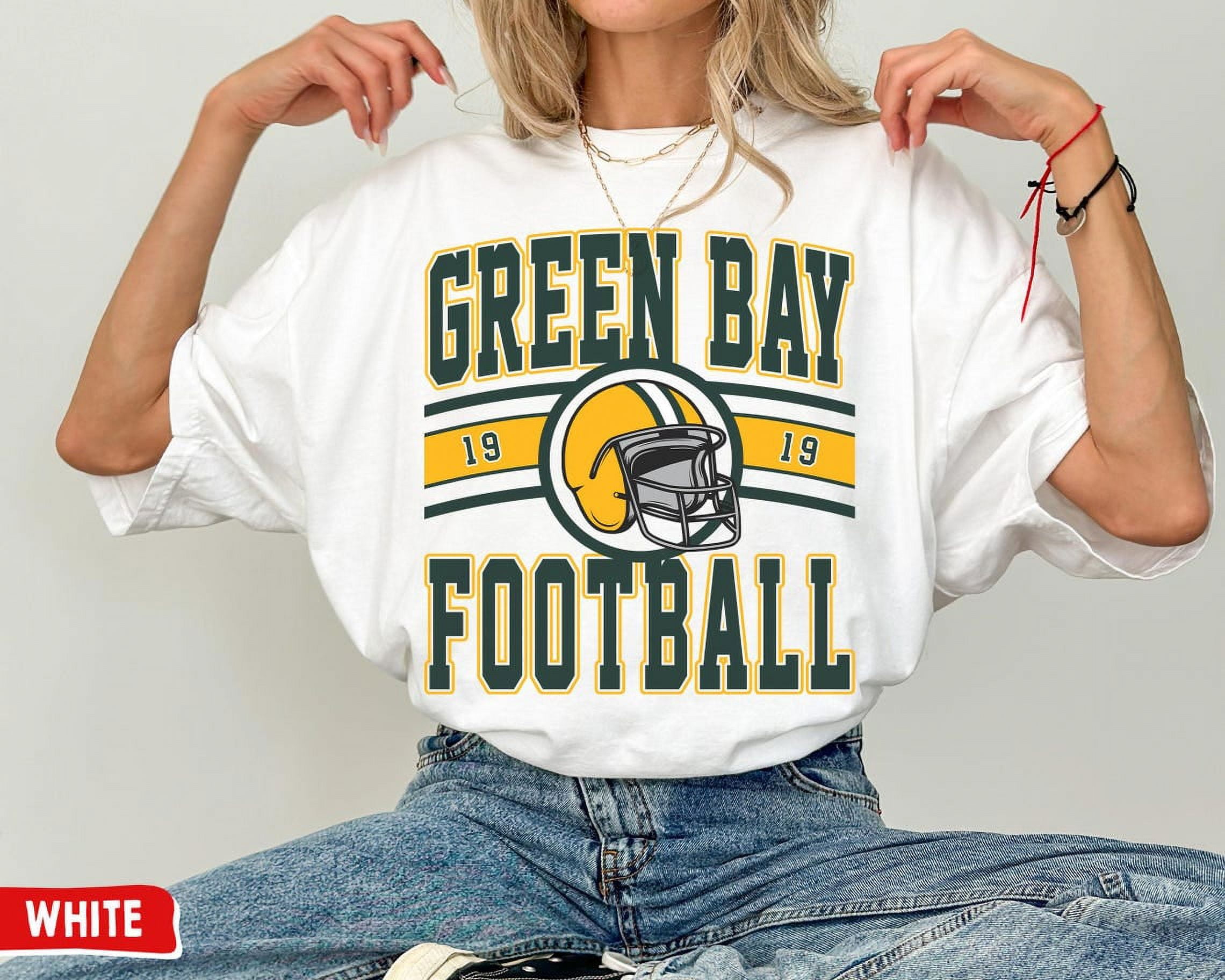 Vintage Green Bay Football T-Shirt, Retro Packers Football, Packers Fan ...
