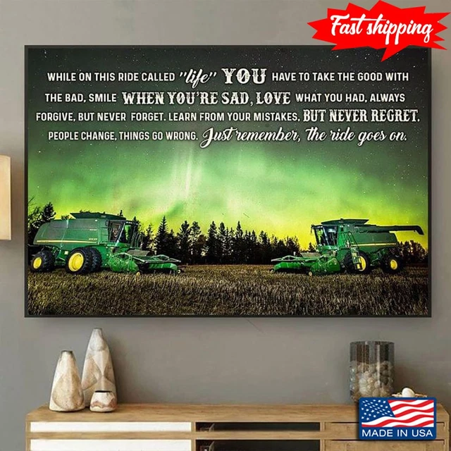 Vintage Green Combine Harvesters While On This Ride Called Life You ...