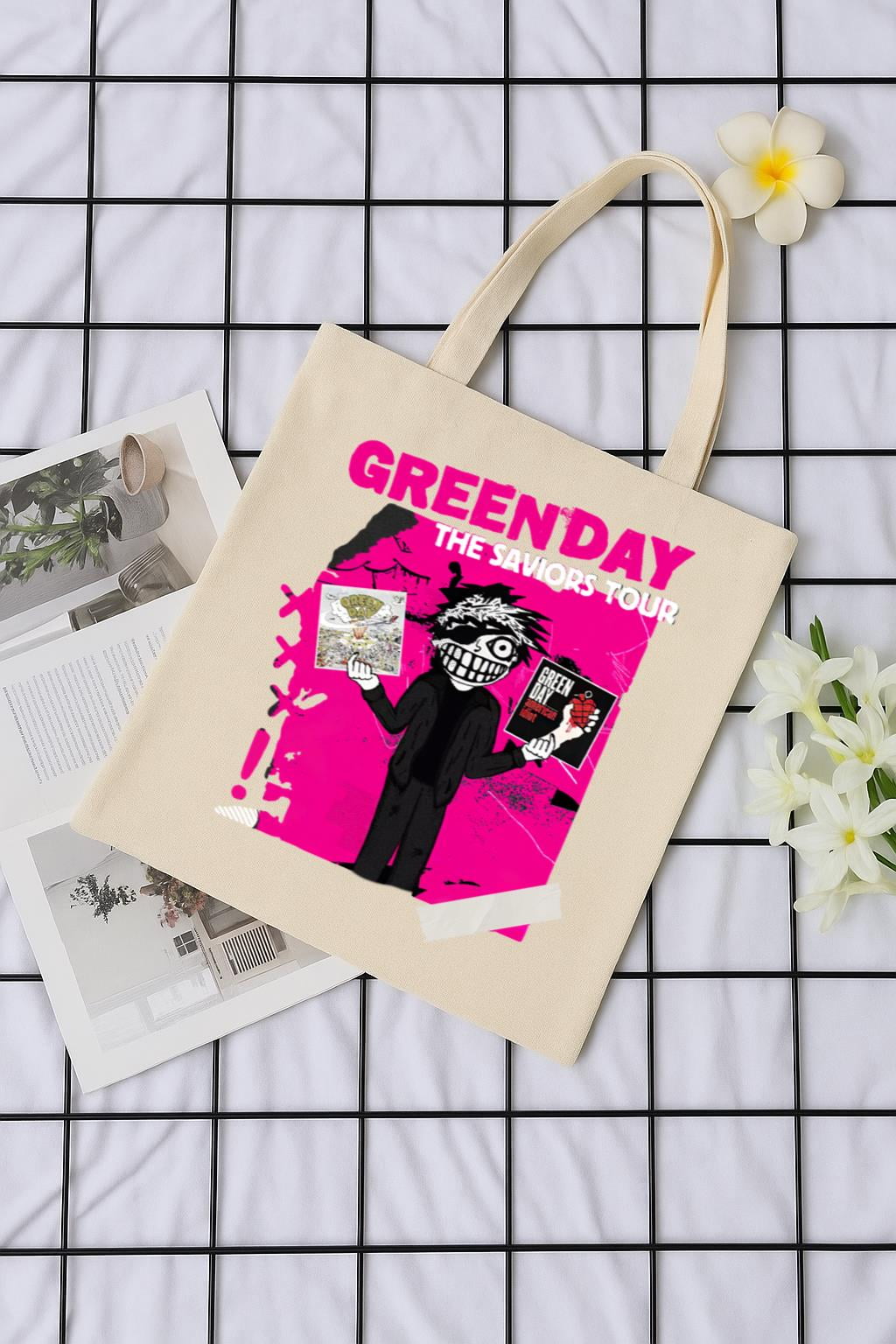 Vintage Green Day The Saviors Tour Bag 2024 Tote Bag, Green Day Band Fans -TH5338 - Walmart.com