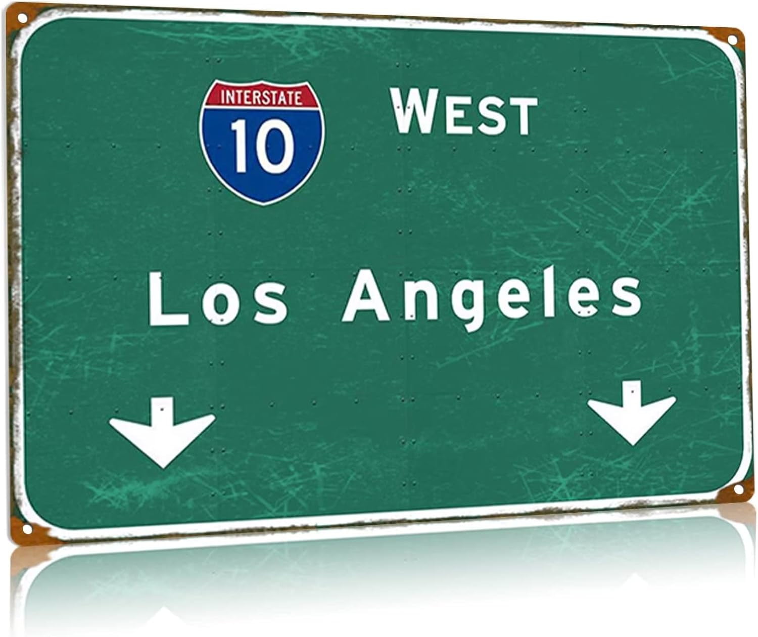 Vintage Green Metal Tin Signs North Detroit Interstate 75 Road Sign ...