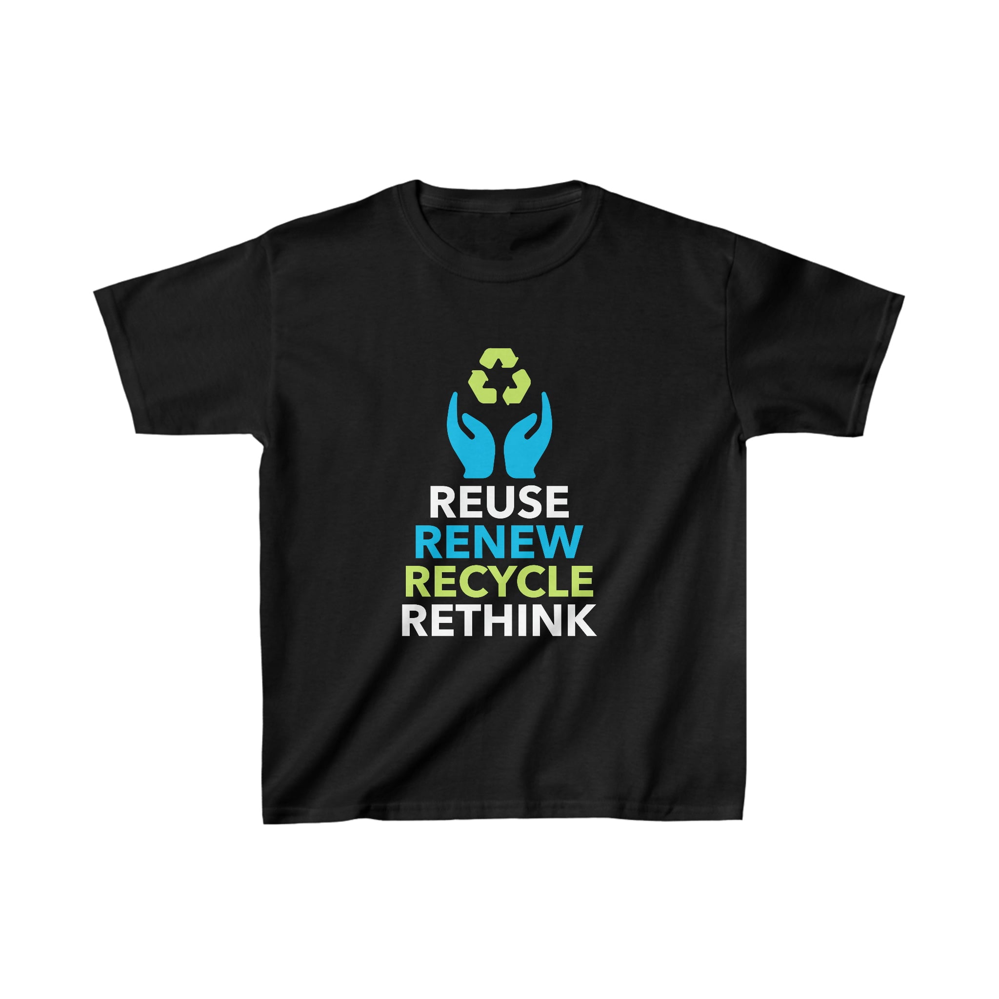 Vintage Green Recycle Symbol Novelty Earth Day Recycling Girls T Shirts ...