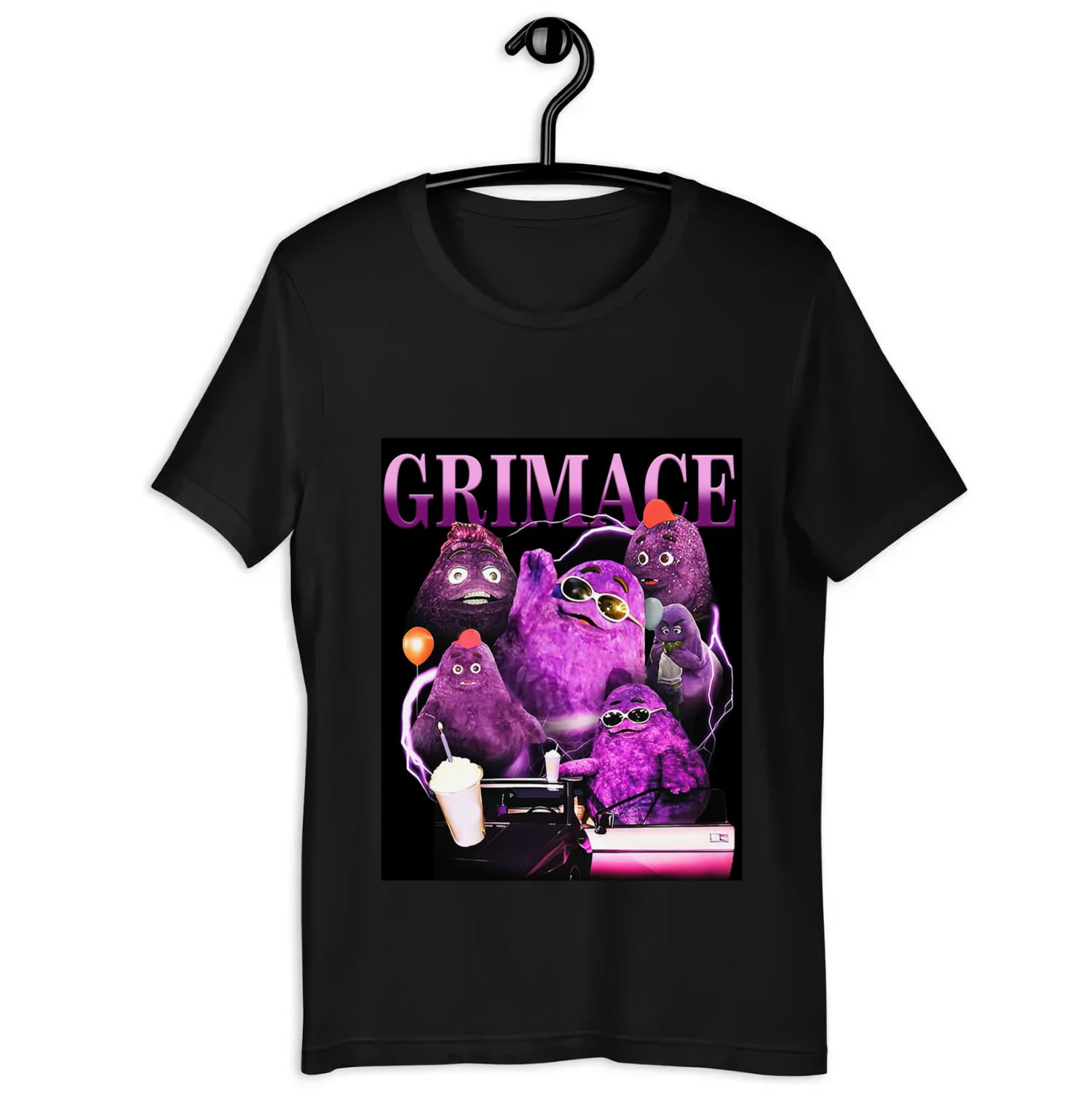 Vintage Grimace T Shirt Mcdonalds Best Grimace Merch Grimace Birthday ...