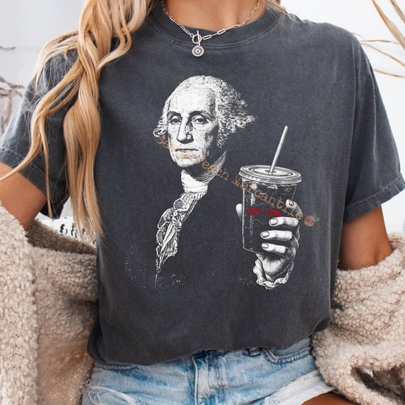 Vintage Grunge 250th America Anniversary Graphic Tee George Washington ...