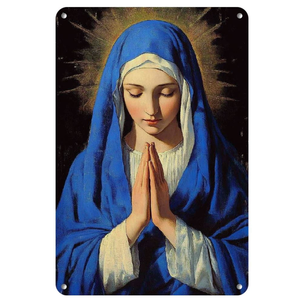 Vintage Guadalupe Virgin Mary Metal Sign - 8x12 Inch Frameless Wall Art ...