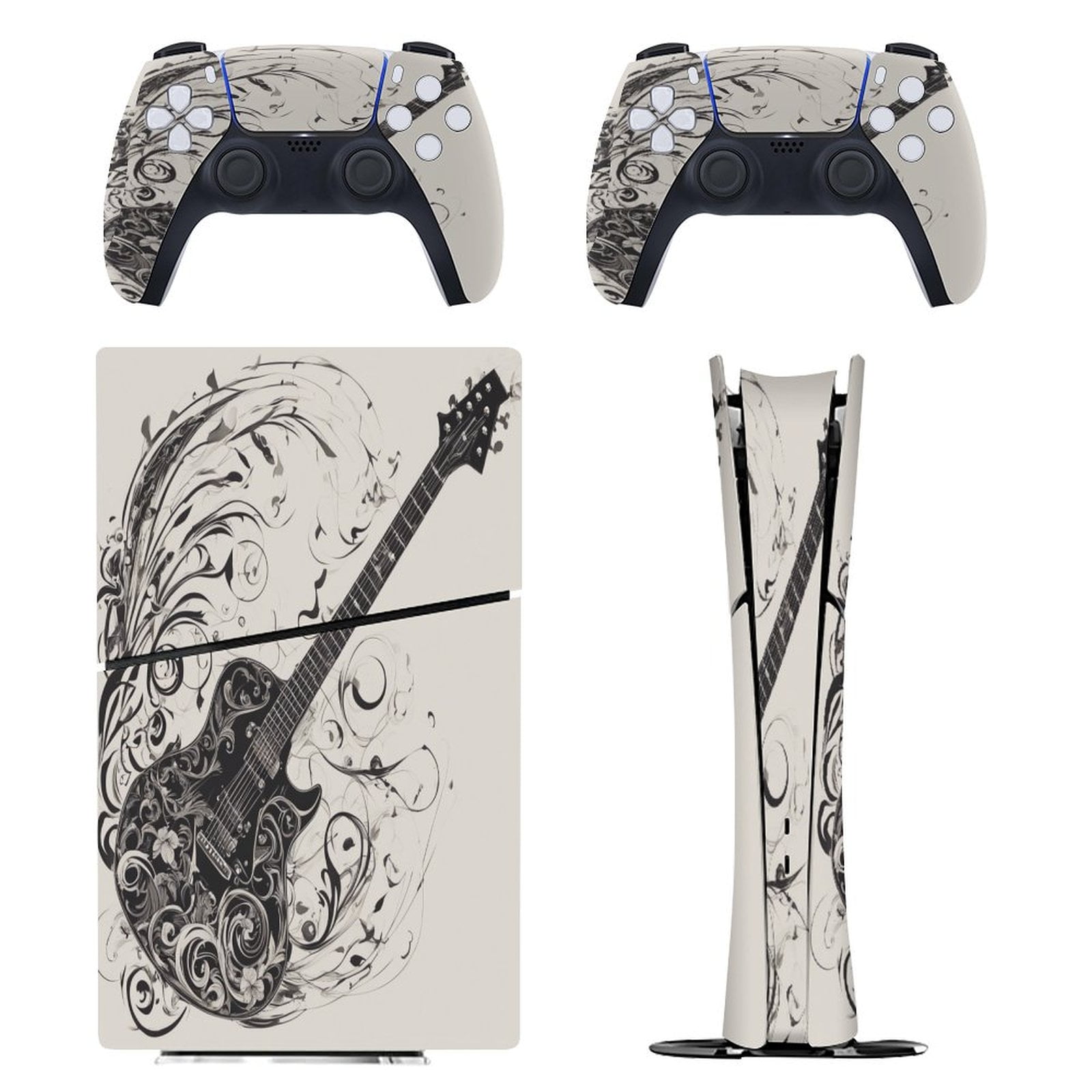Vintage Guitar With Wings PS5/PS5 Pro/PS5 Slim Digital Disc Skin ...