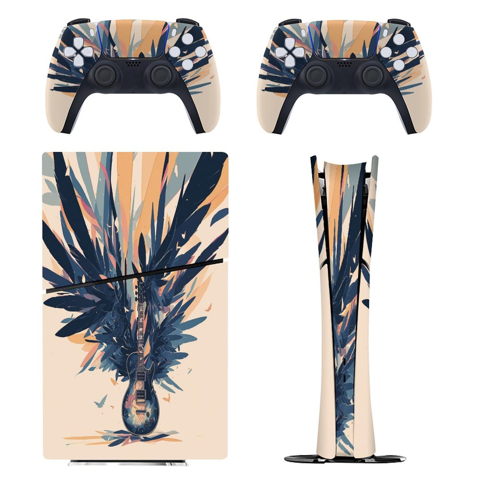 Vintage Guitar With Wings PS5/PS5 Pro/PS5 Slim Digital Disc Skin ...