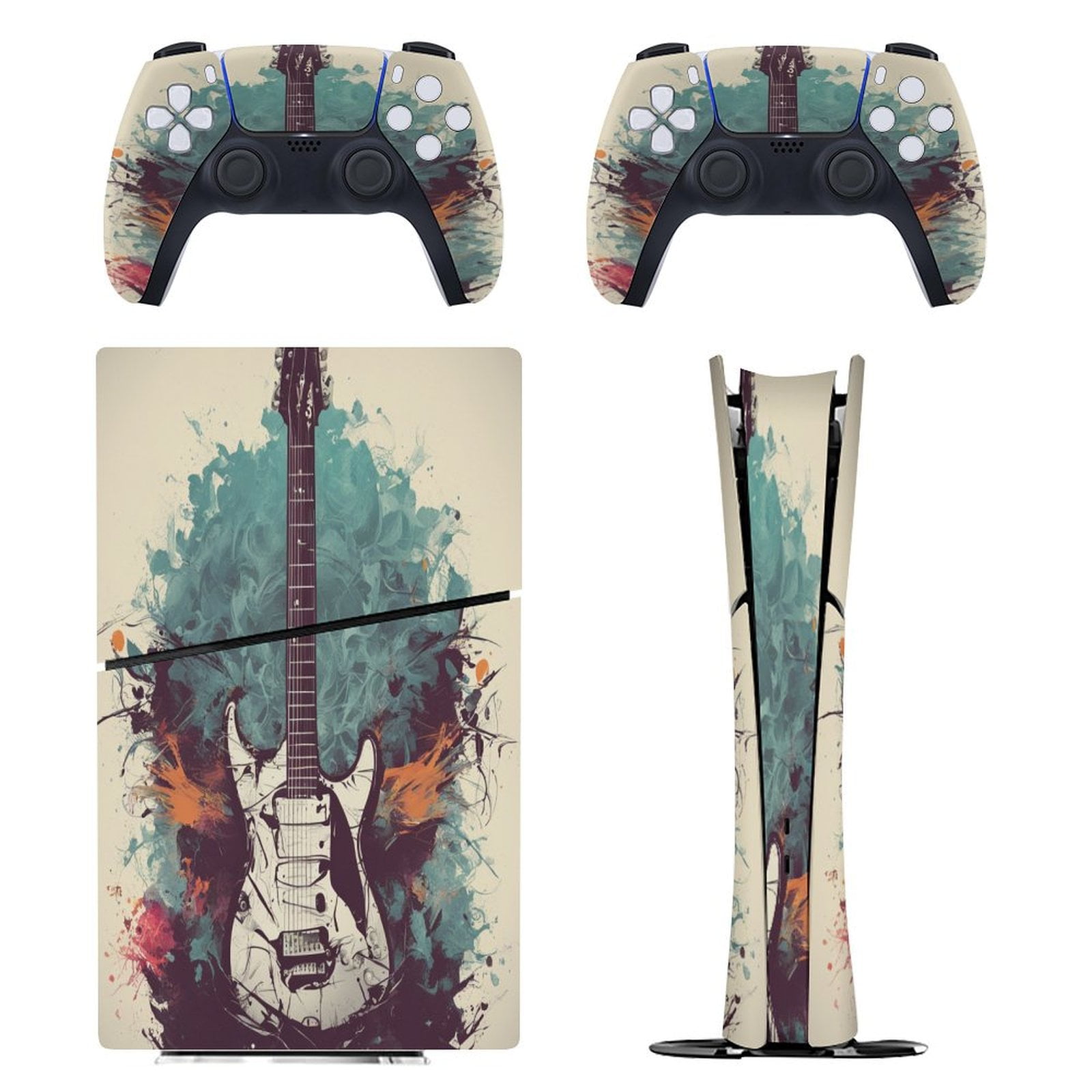 Vintage Guitar With Wings PS5/PS5 Pro/PS5 Slim Digital Disc Skin ...