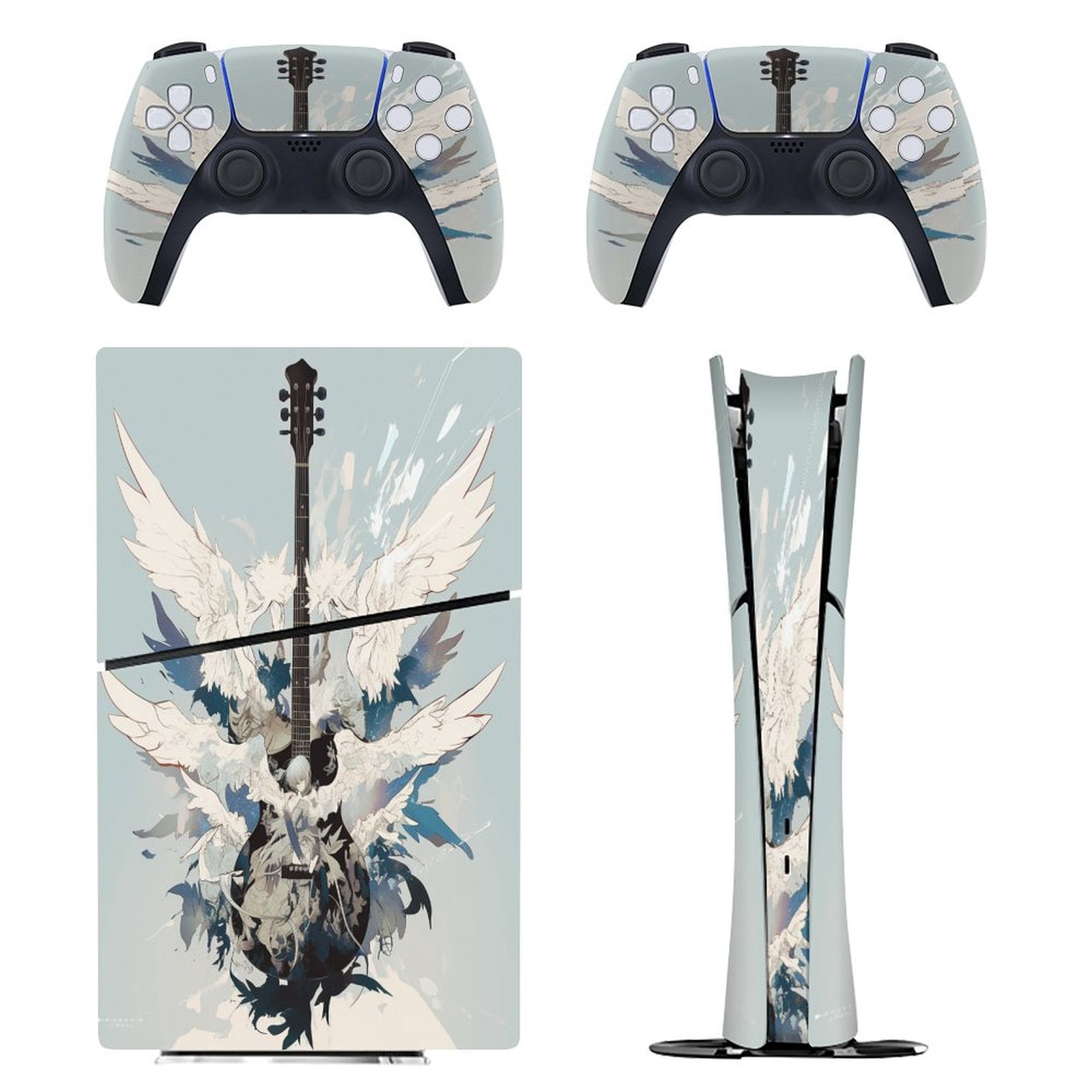 Vintage Guitar With Wings PS5/PS5 Pro/PS5 Slim Digital Disc Skin ...