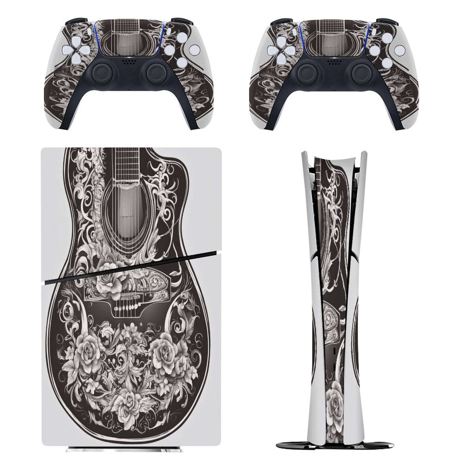 Vintage Guitar With Wings PS5/PS5 Pro/PS5 Slim Digital Disc Skin ...