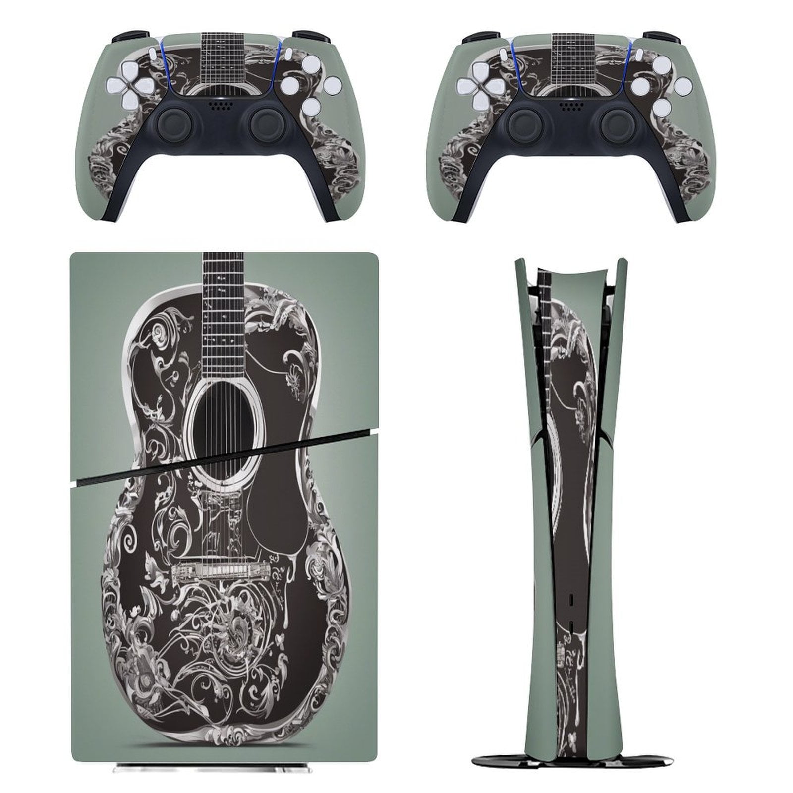 Vintage Guitar With Wings PS5/PS5 Pro/PS5 Slim Digital Disc Skin ...