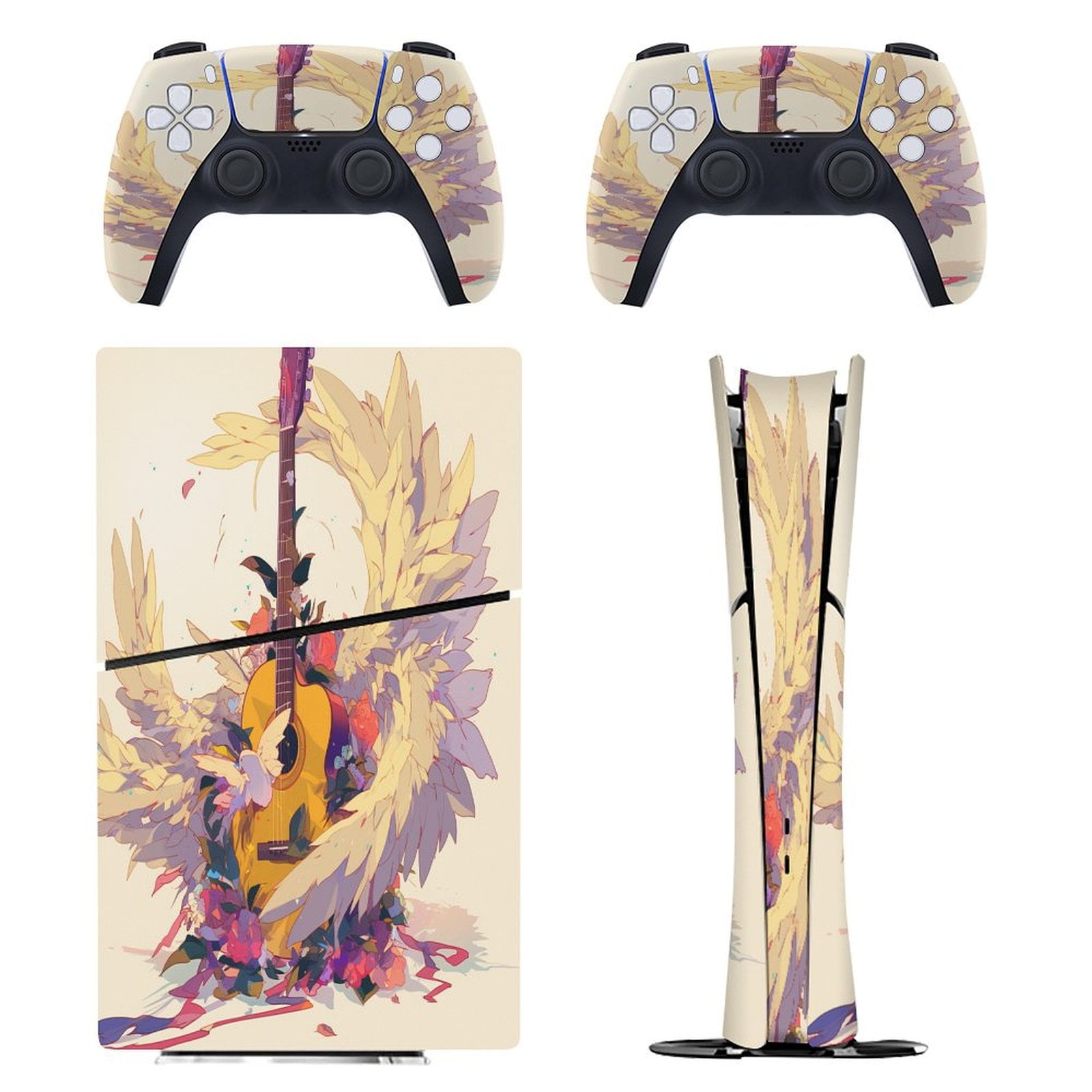 Vintage Guitar With Wings PS5/PS5 Pro/PS5 Slim Digital Disc Skin ...