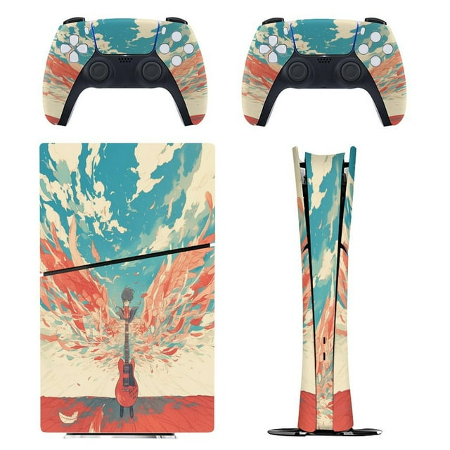 Vintage Guitar With Wings PS5/PS5 Pro/PS5 Slim Digital Disc Skin ...