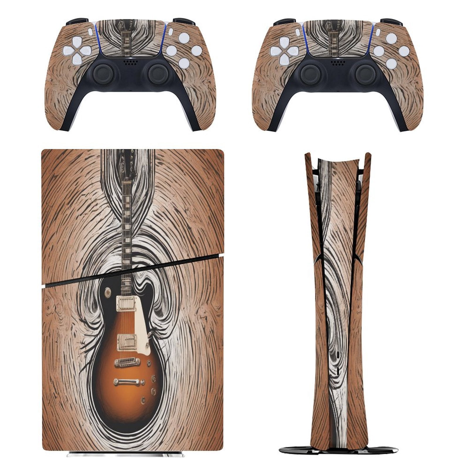 Vintage Guitar With Wings PS5/PS5 Pro/PS5 Slim Digital Disc Skin ...