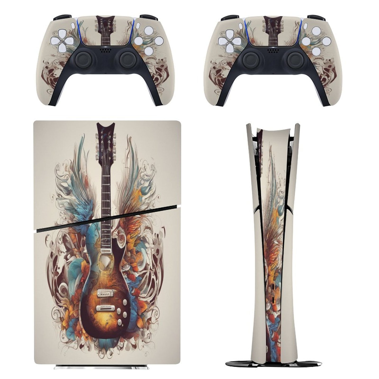 Vintage Guitar With Wings PS5/PS5 Pro/PS5 Slim Digital Disc Skin ...