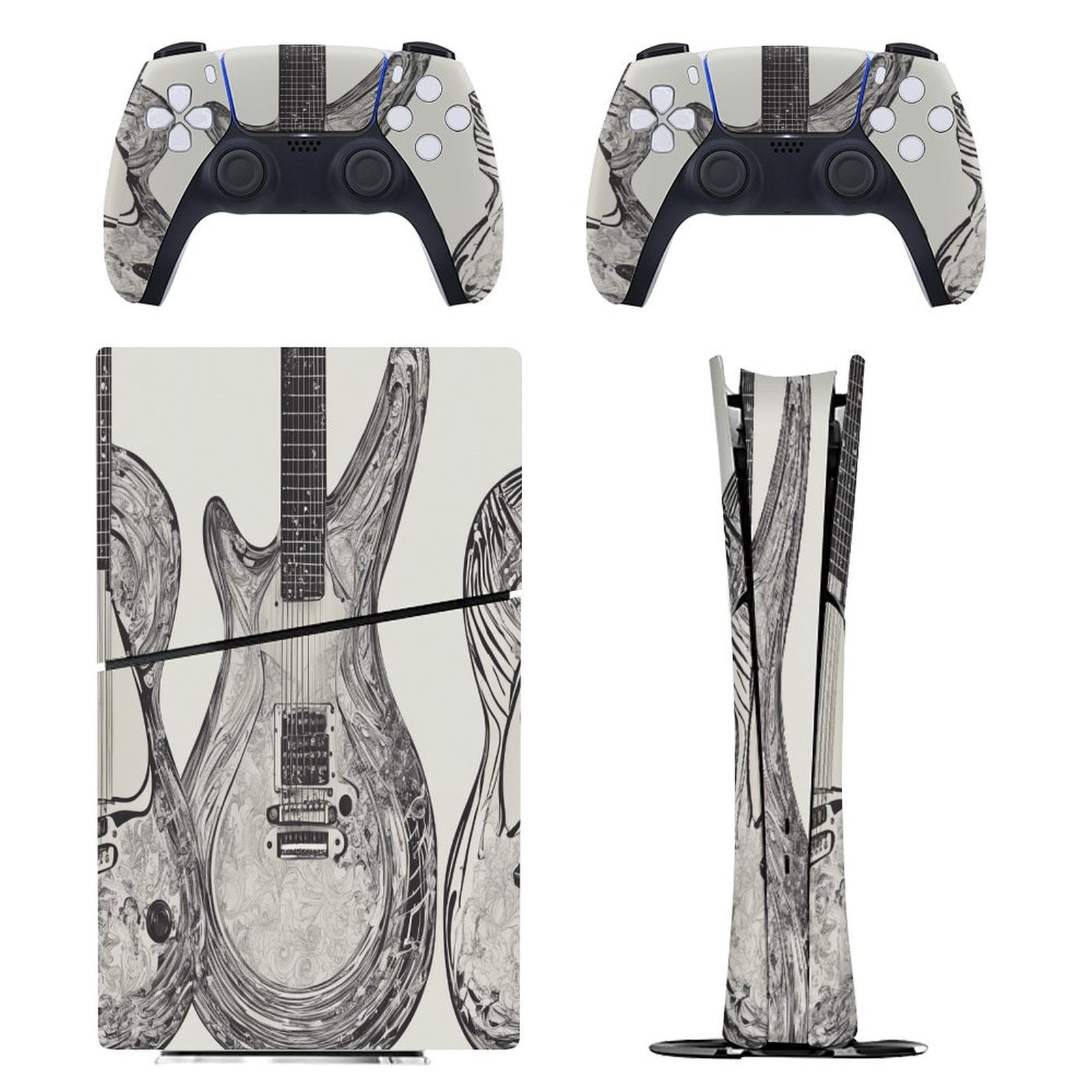 Vintage Guitar With Wings PS5/PS5 Pro/PS5 Slim Digital Disc Skin ...