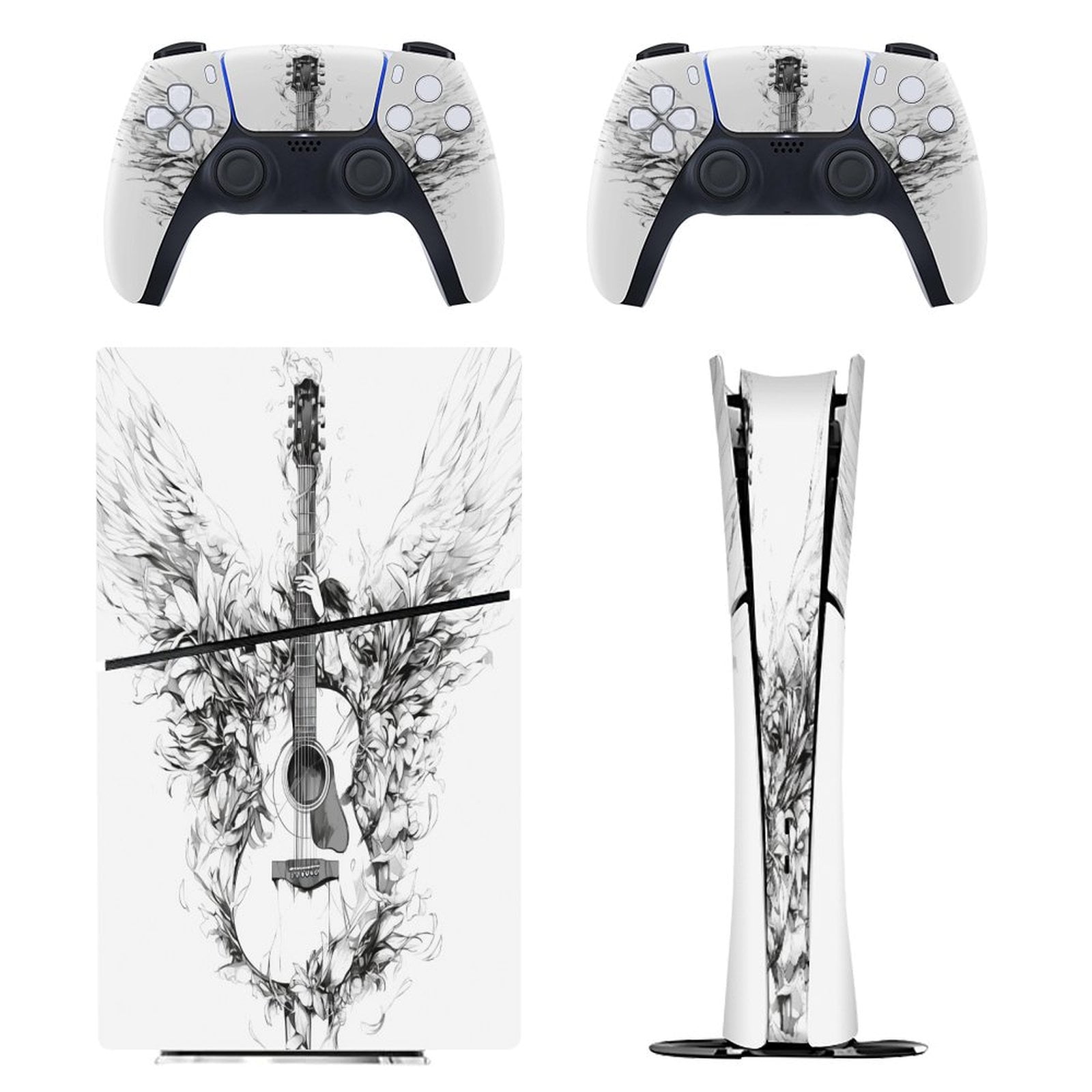 Vintage Guitar With Wings PS5/PS5 Pro/PS5 Slim Digital Disc Skin ...