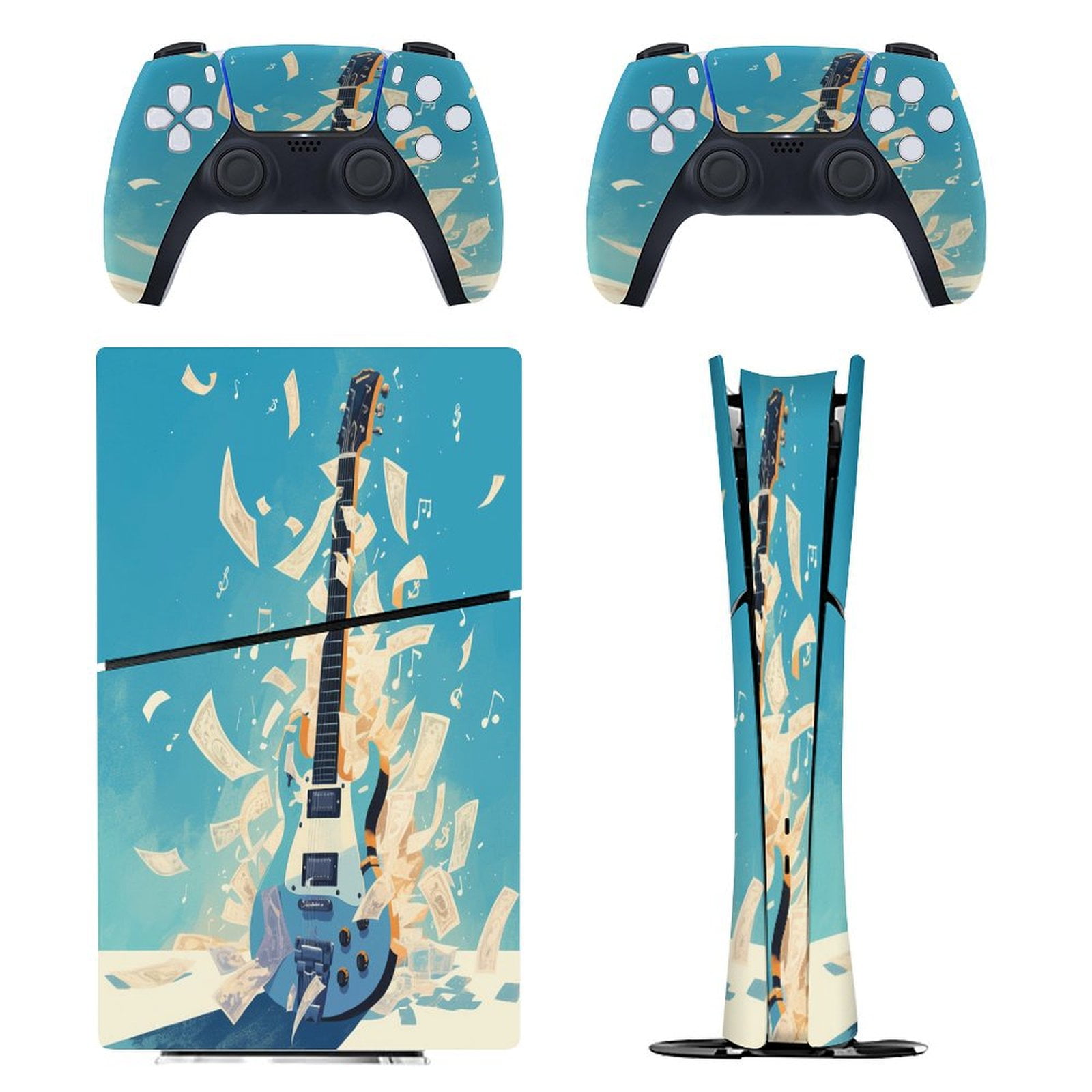 Vintage Guitar With Wings PS5/PS5 Pro/PS5 Slim Digital Disc Skin ...