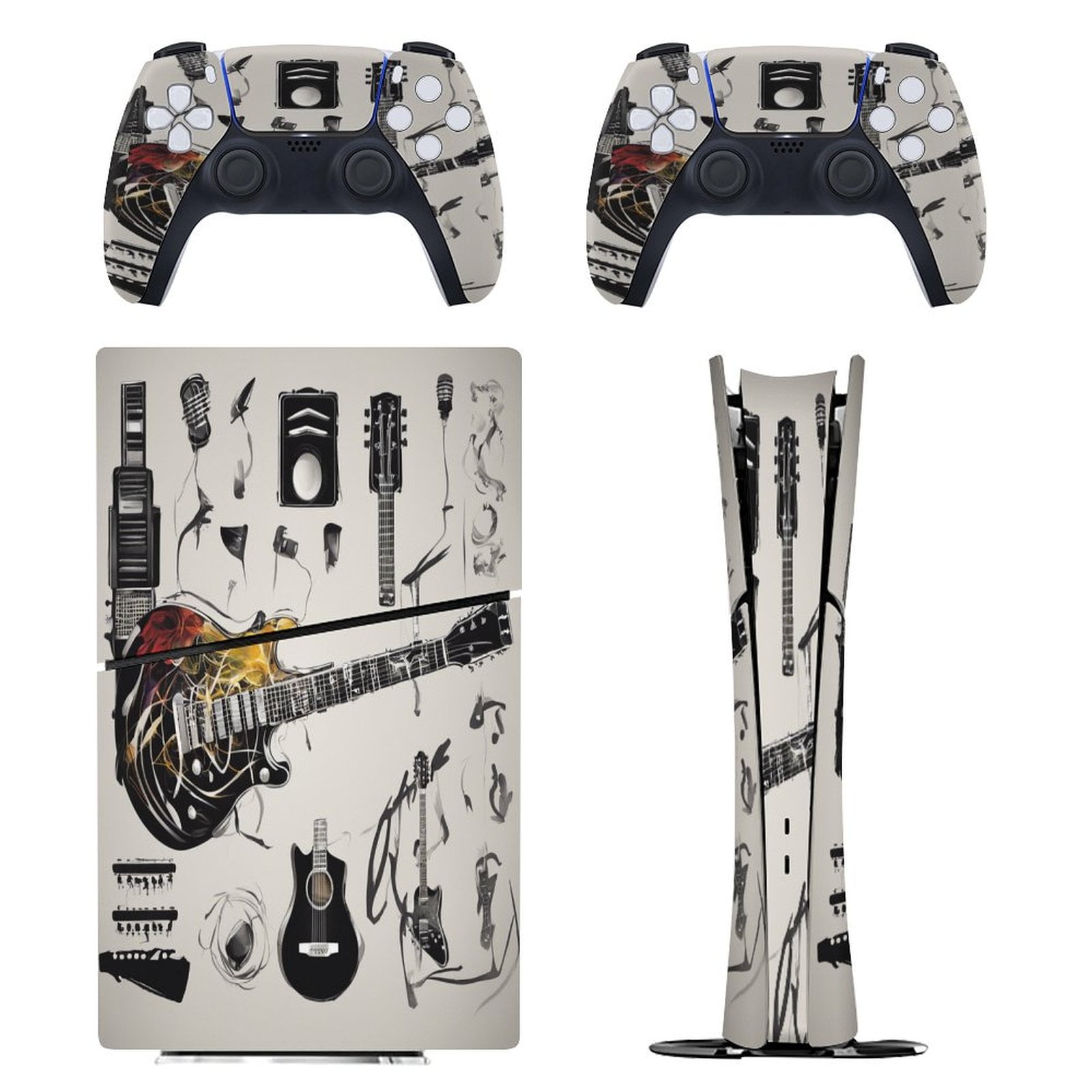 Vintage Guitar With Wings PS5/PS5 Pro/PS5 Slim Digital Disc Skin ...