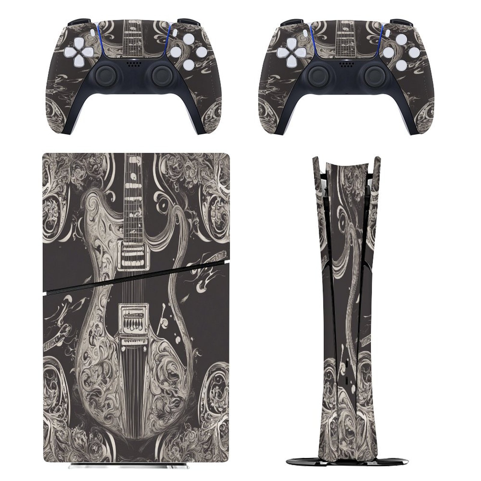 Vintage Guitar With Wings PS5/PS5 Pro/PS5 Slim Digital Disc Skin ...