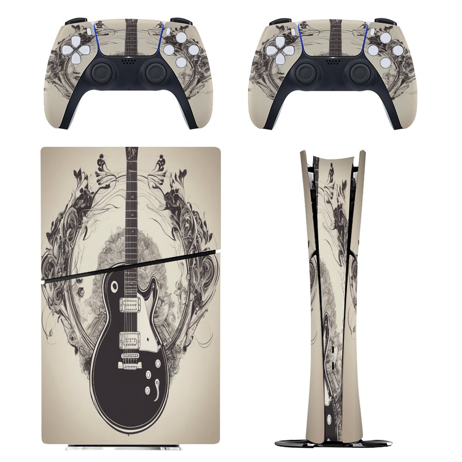 Vintage Guitar With Wings PS5/PS5 Pro/PS5 Slim Digital Disc Skin ...