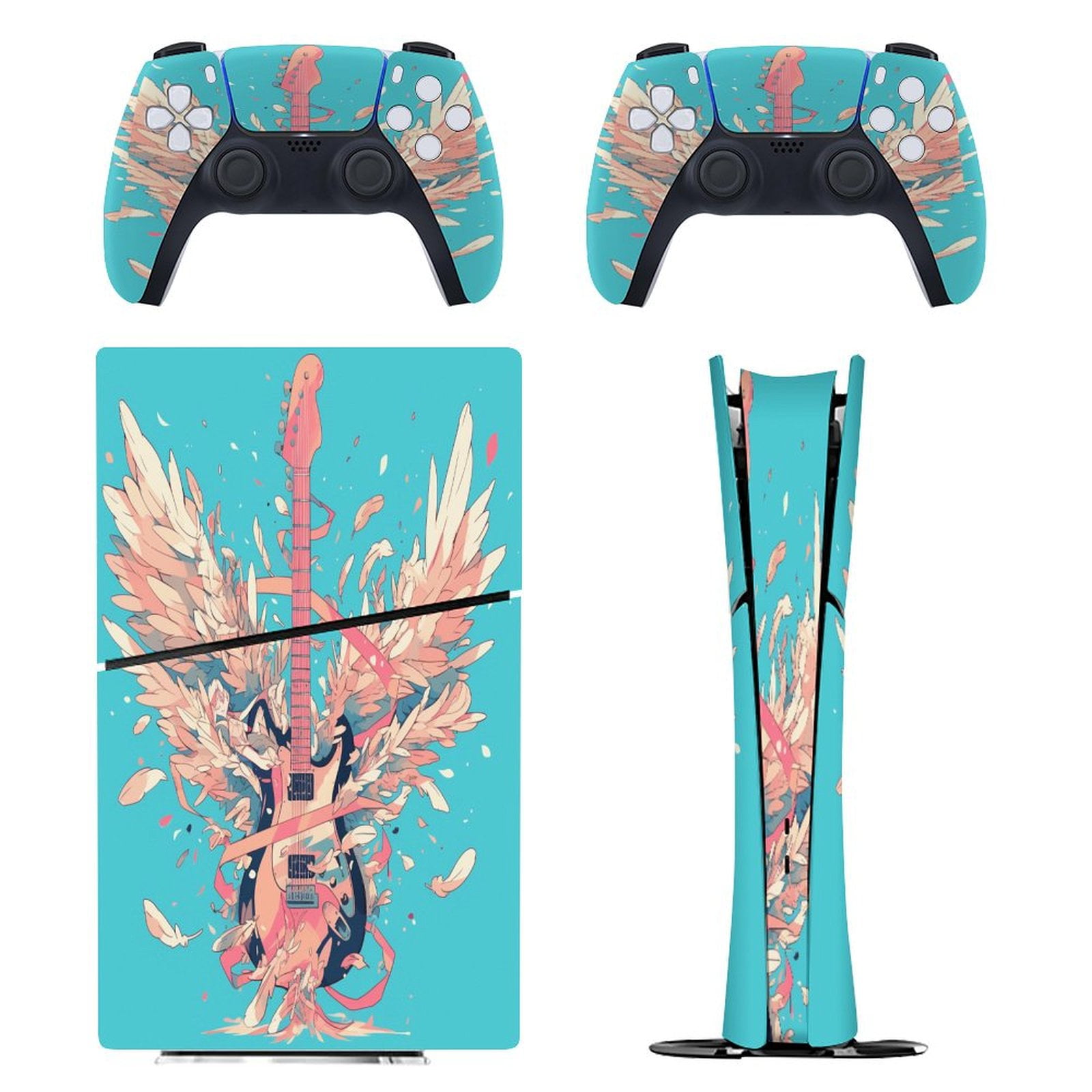 Vintage Guitar With Wings PS5/PS5 Pro/PS5 Slim Digital Disc Skin ...
