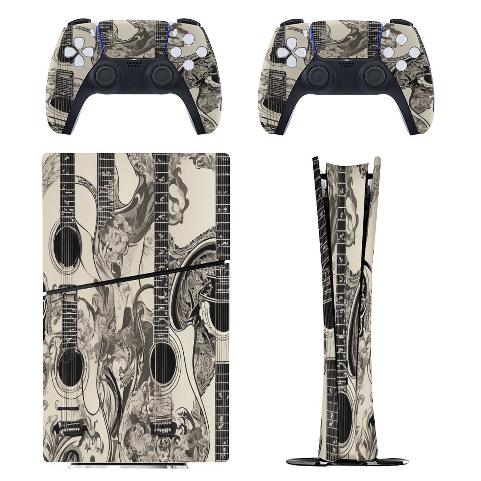 Vintage Guitar With Wings PS5/PS5 Pro/PS5 Slim Digital Disc Skin ...