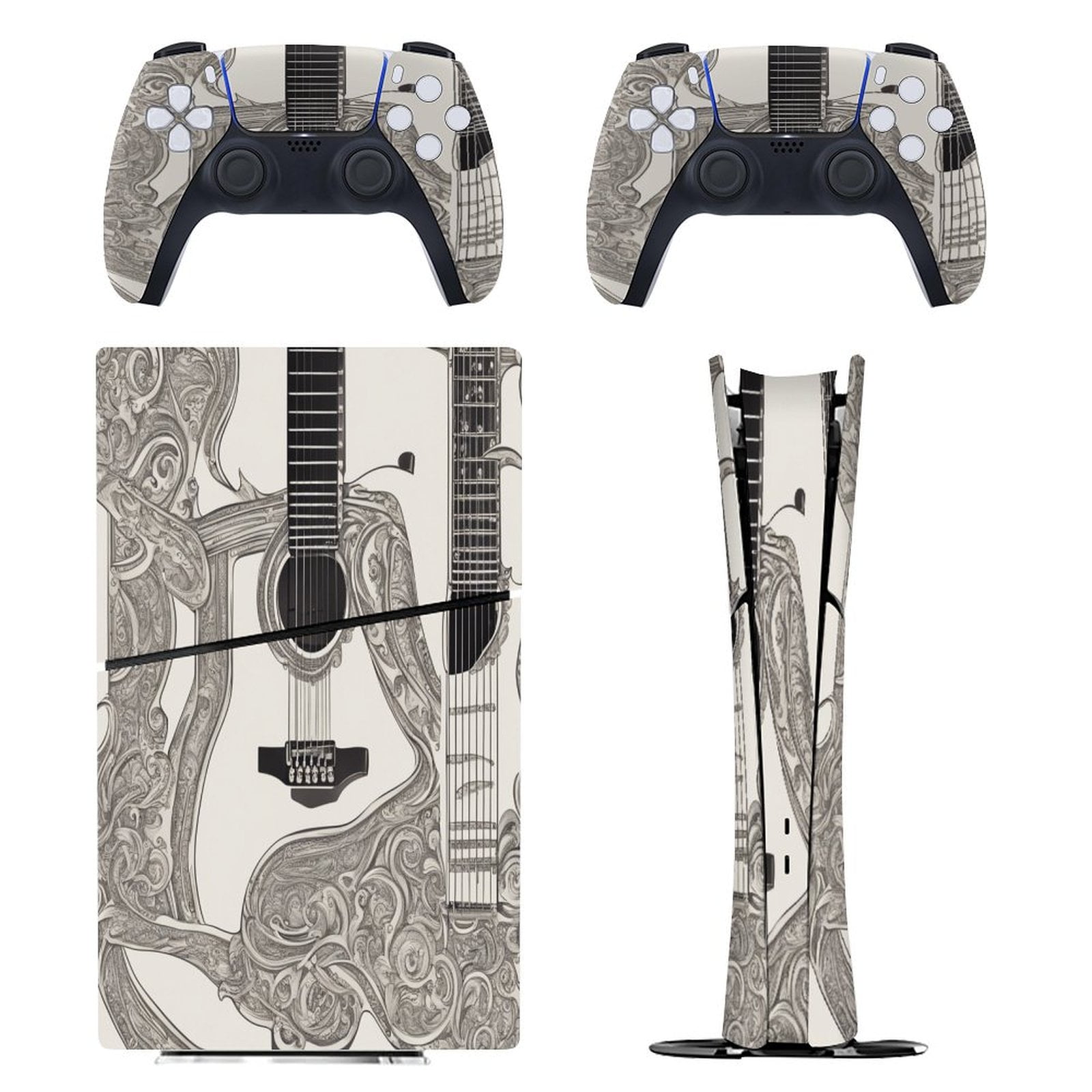 Vintage Guitar With Wings PS5/PS5 Pro/PS5 Slim Digital Disc Skin ...