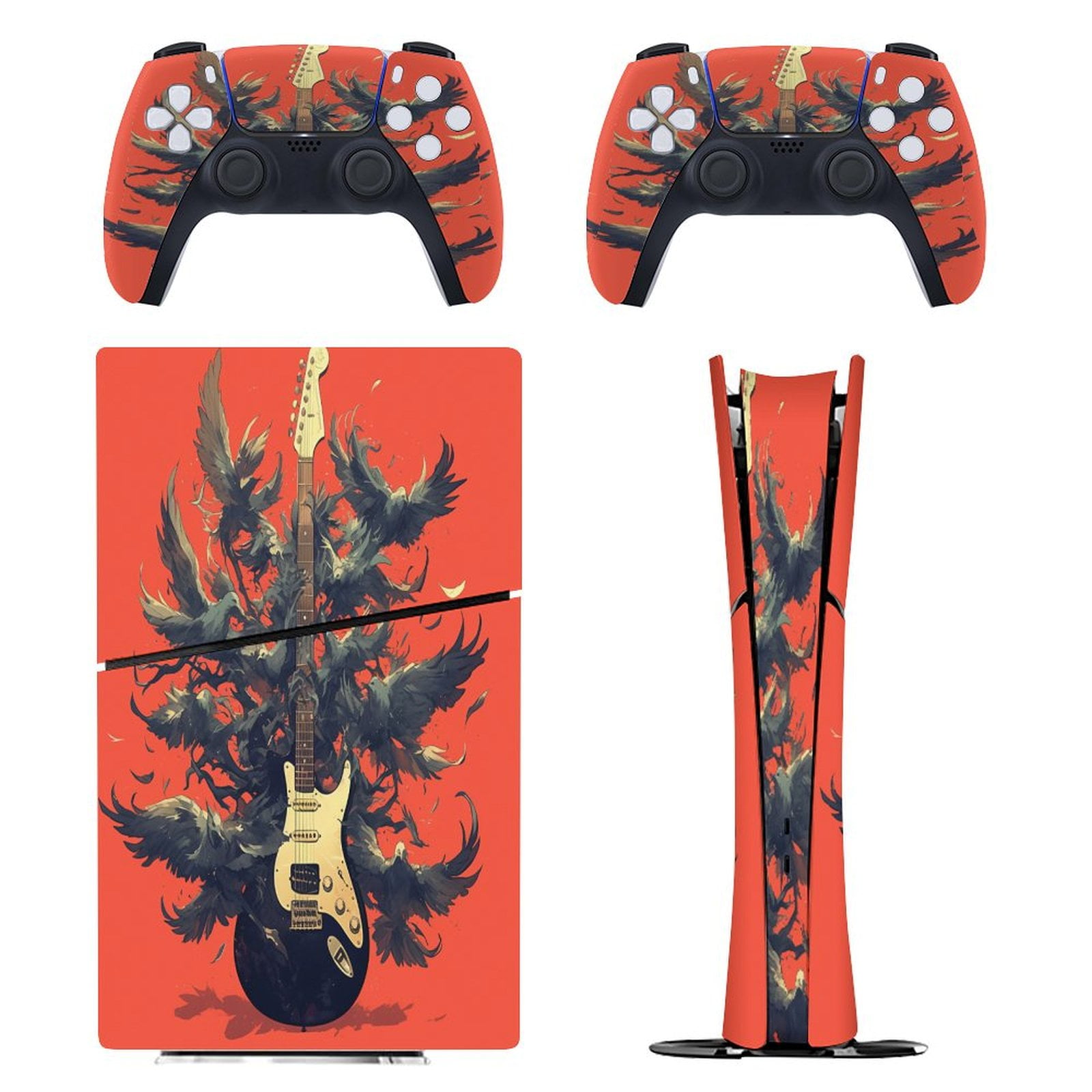 Vintage Guitar With Wings PS5/PS5 Pro/PS5 Slim Digital Disc Skin ...